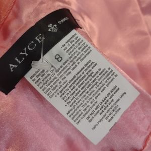 Alyce Paris | Dresses | Alyce Paris Bdazzle Coral Peach Rhinestone Drop ...